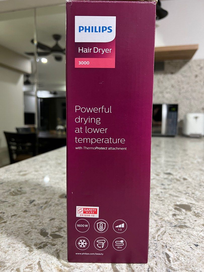 Philips BHD308 Hair Dryer Series 3000, Beauty & Personal Care, Hair on ...