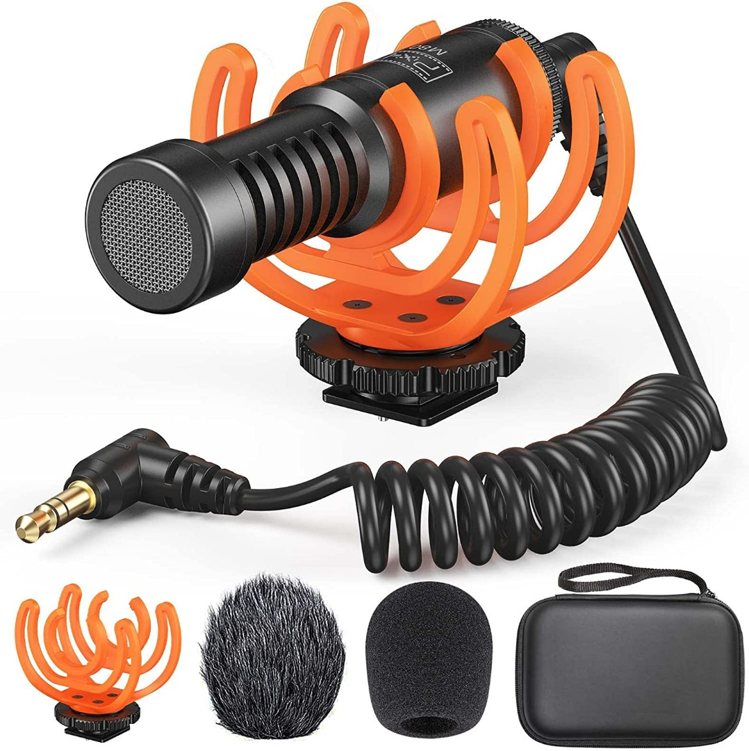 Pixel M80 Universal Camera Video Microphone, Cardioid Condenser Shotgun ...