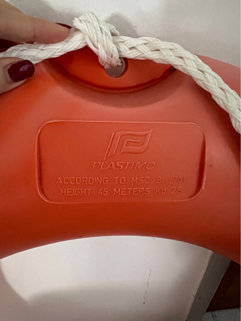 Plastimo SOLAS ring life buoy, Sports Equipment, Sports & Games, Water Sports on Carousell