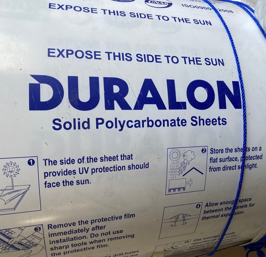 Polycarbonate Solid Sheet Roll 72 feet, Commercial & Industrial ...