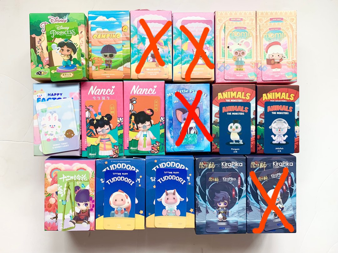 Popmart yoki / Labubu / Disney princess / Nanci Blind Box, Hobbies ...