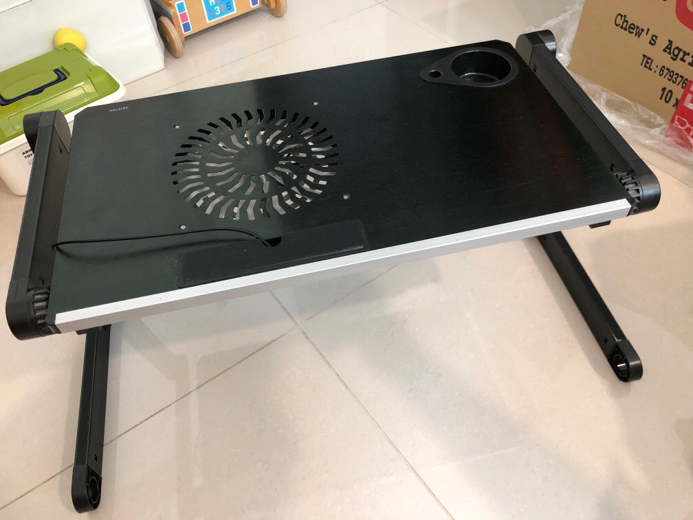 Portable adjustable laptop desk fan, Computers & Tech, Parts ...
