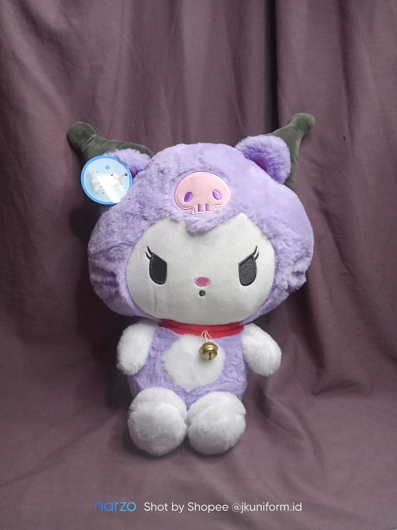 Preloved boneka sanrio kuromi lilac sanrio new tag, Bayi & Anak ...