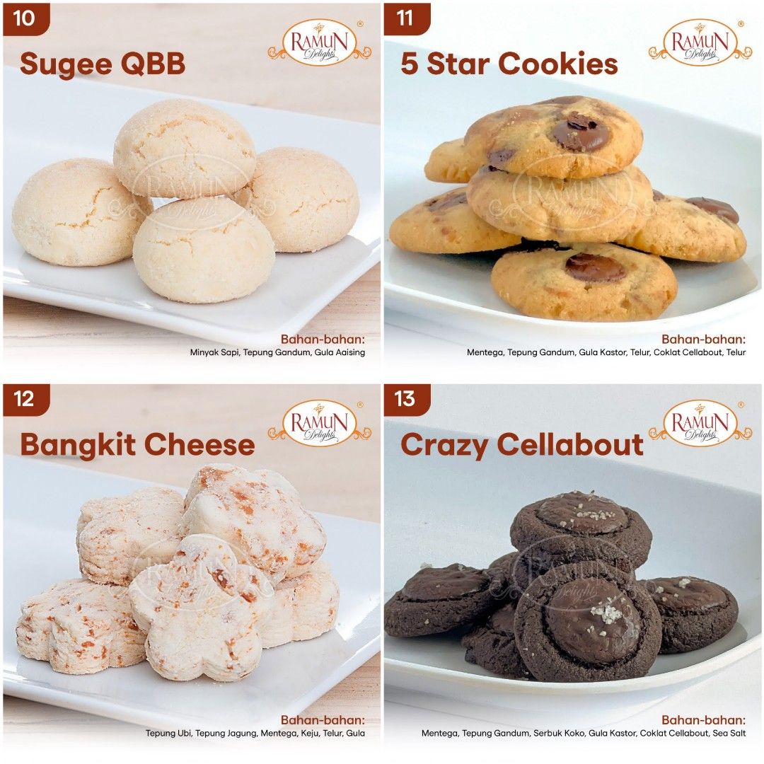 Pre-order Raya 2023 Kuih2 Ramun, potato chips, hottis & Lapis, Food ...
