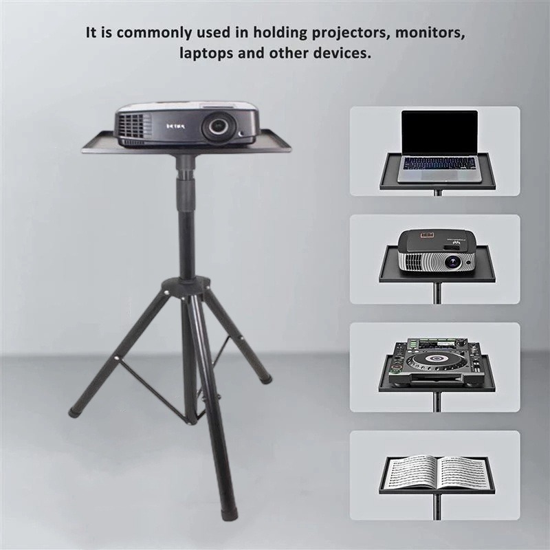 Projector Tripod Laptop speaker Stand Adjustable Height 90 -180cm Tray ...