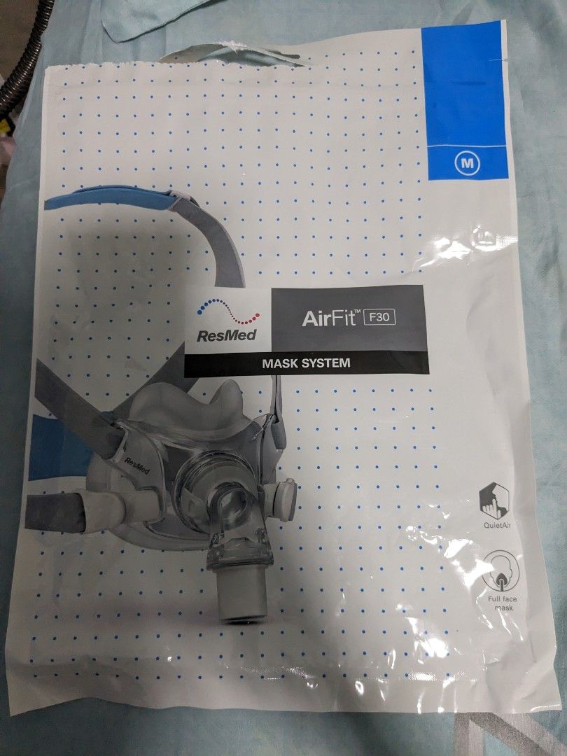 Resmed F30 full face mask (M), Health & Nutrition, Medical Supplies ...