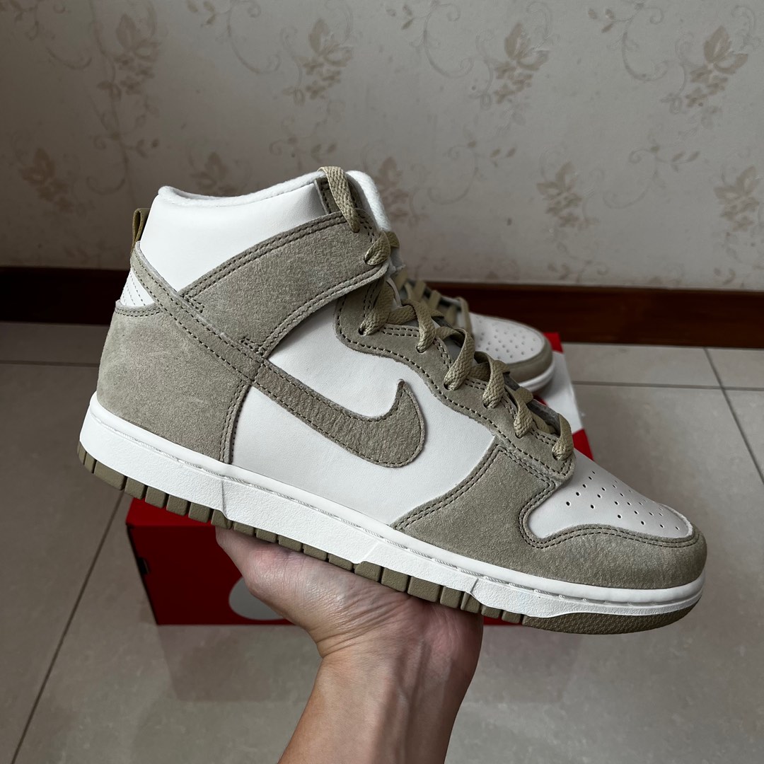 (RETAIL) Authentic Nike Dunk High Limestone Sand, Men's Fashion ...