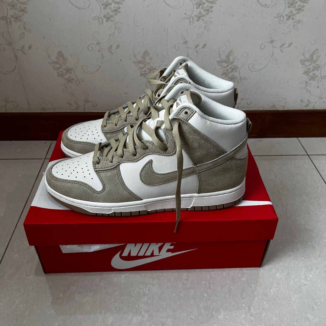 (RETAIL) Authentic Nike Dunk High Limestone Sand, Men's Fashion ...
