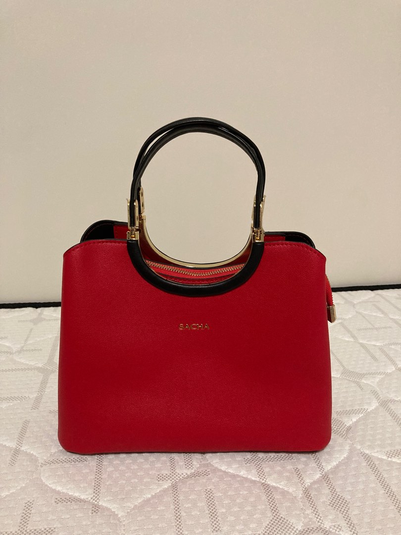 Sacha Red Bag, Women's Fashion, Bags & Wallets, Tote Bags on Carousell
