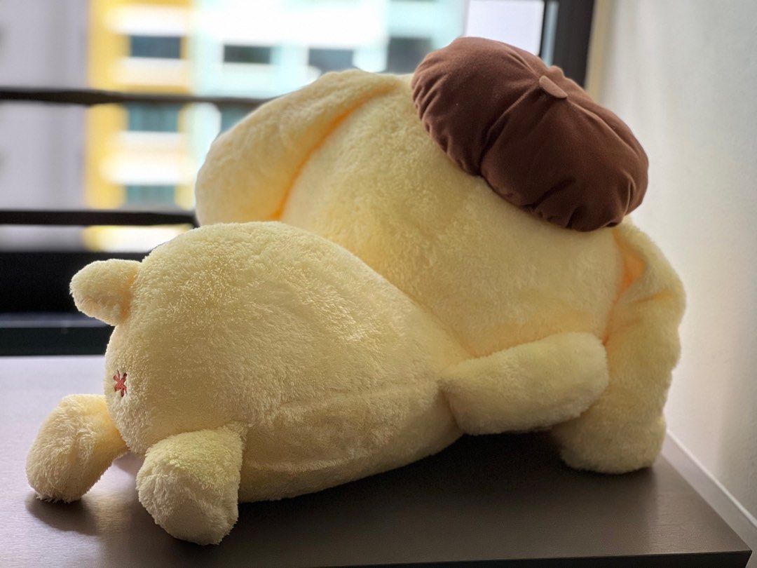 Sanrio Pompompurin lying down plush, Hobbies & Toys, Toys & Games on ...