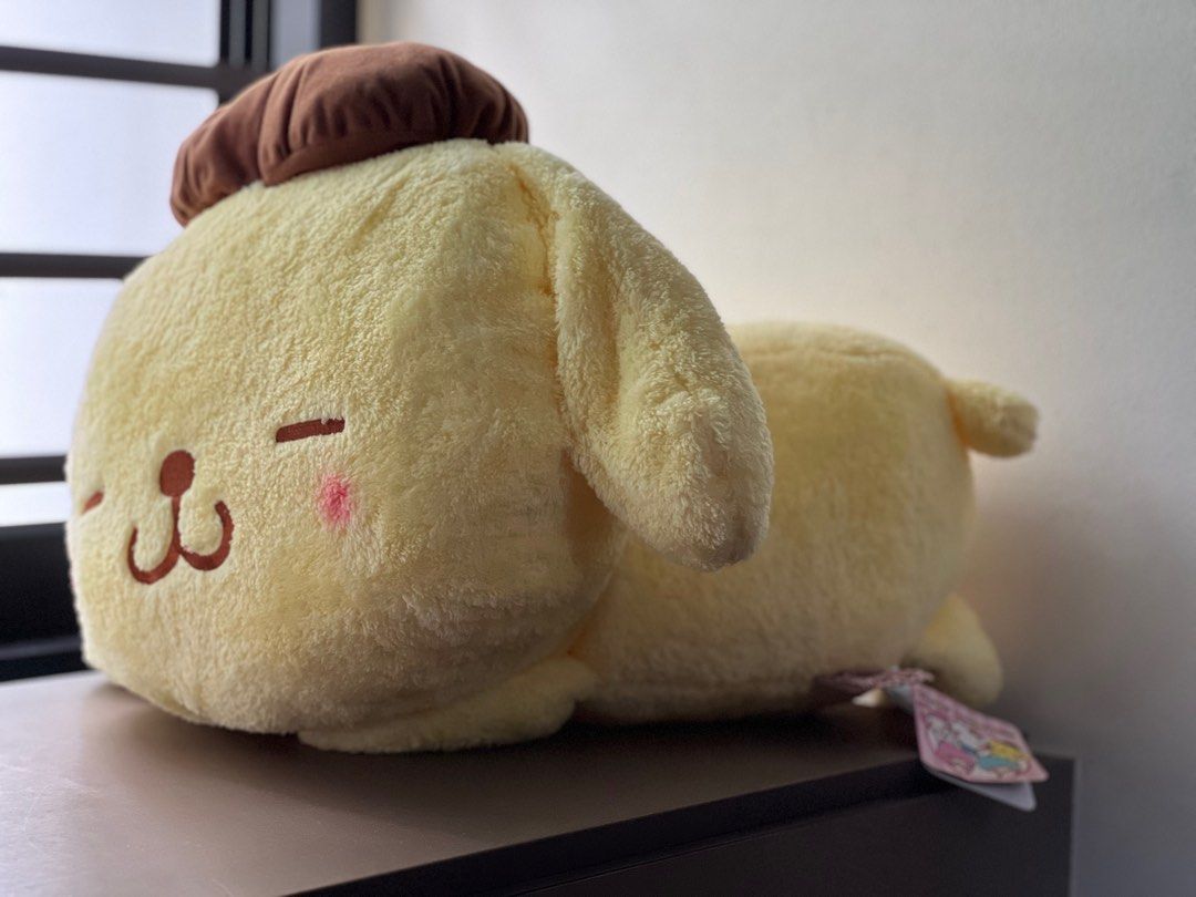 Sanrio Pompompurin lying down plush, Hobbies & Toys, Toys & Games on ...