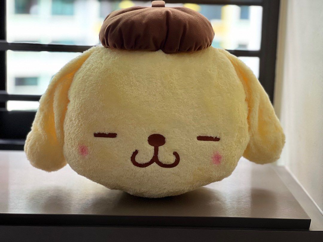 Sanrio Pompompurin lying down plush, Hobbies & Toys, Toys & Games on ...