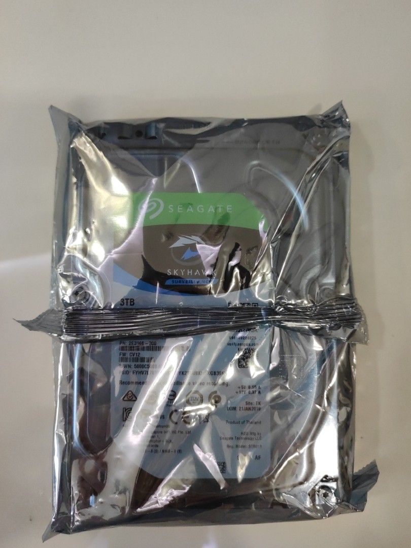 Seagate SkyHawk 3TB SATA *brand-new*, Computers & Tech, Parts ...