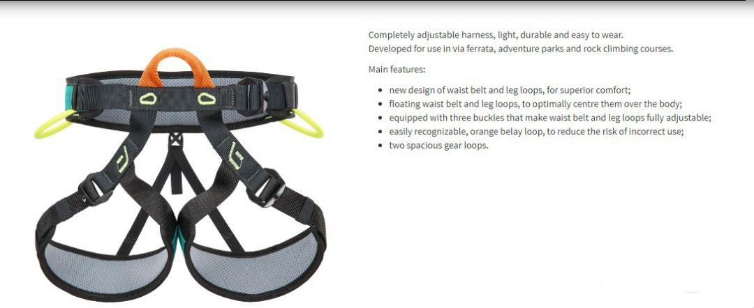 Seat Harness Rappelling Harness, Sports Equipment, Hiking & Camping on ...