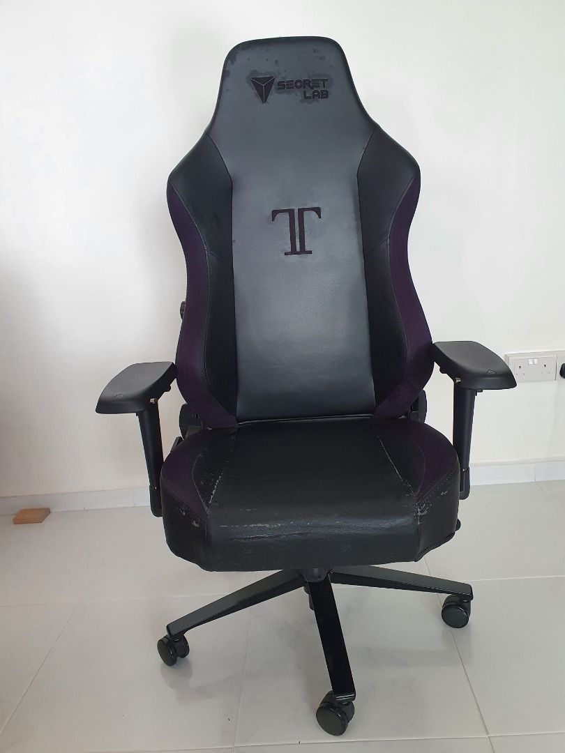 Secretlab TITAN - BLACK (w/ Suede), Furniture & Home Living, Furniture ...
