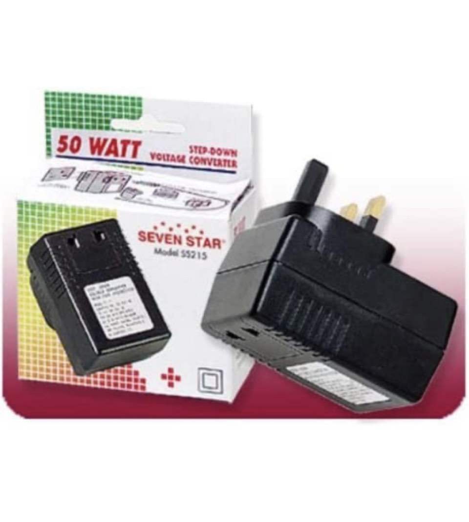 SEVEN STAR 50 Watt Step Down Voltage Converter UK SEVEN STAR 50 Watt ...