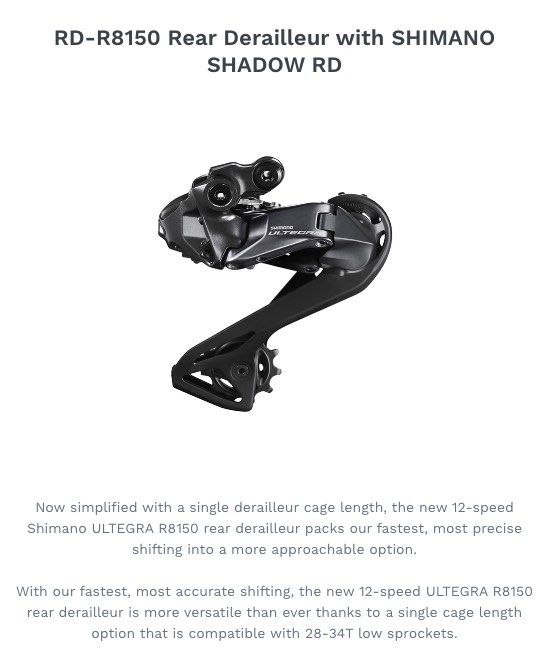 Shimano Ultegra R8170 DI2 Disc Brake 12 Speed Groupset, Sports ...