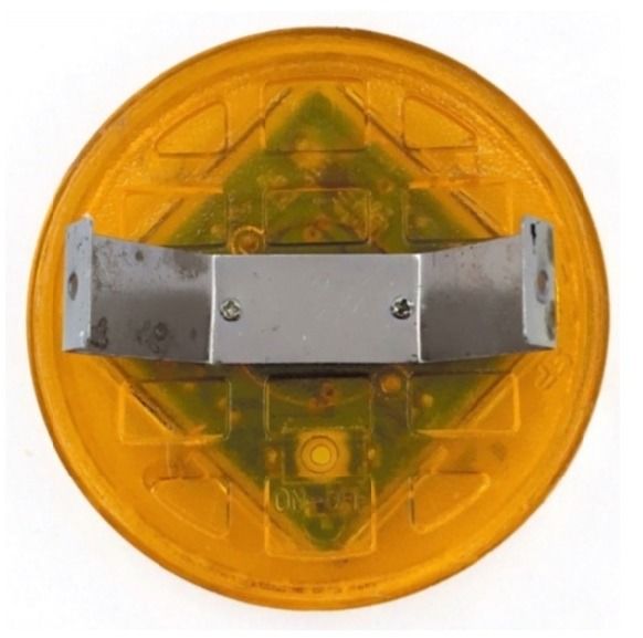 SOLAR CONE YELLOW Safety Blinking Reflective Warning Signal Flashlight ...