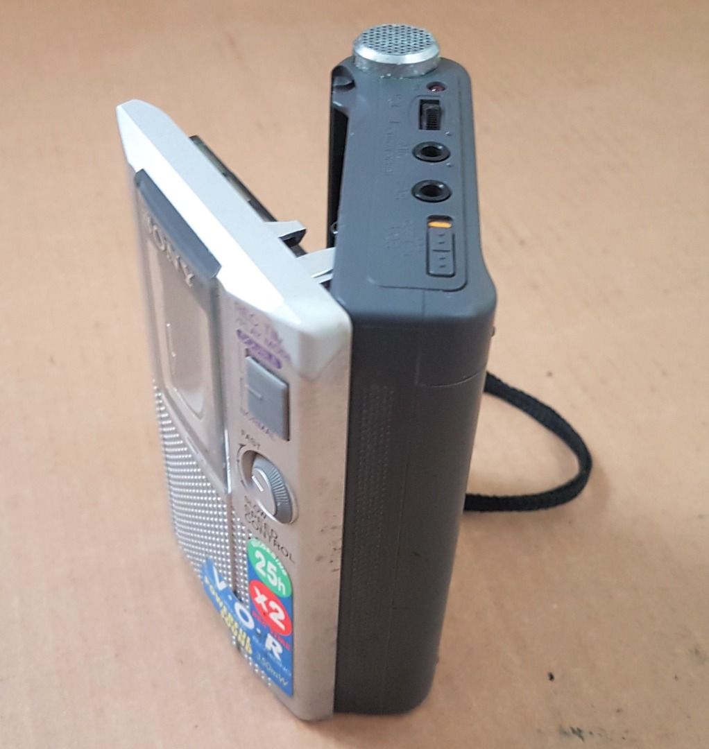 Sony TCM-200DV Standard Cassette Voice Recorder, Portable Cassette Tape ...