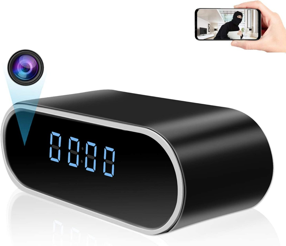 Spy Camera Clock, KAMREA HD 1080P Smart WiFi Clock Hidden Camera ...