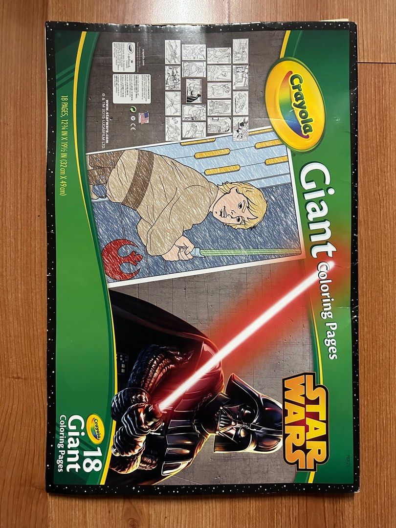 crayola giant coloring pages star wars