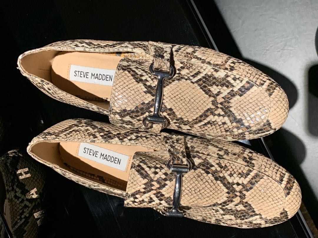 Steve Madden Snake Skin Loafers, Women's Fashion, Footwear, Loafers on ...
