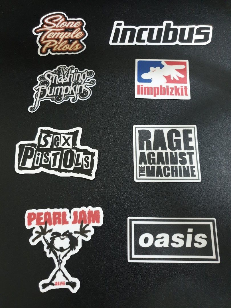 Stickers decals rock metal bands metallica pantera korn guns n roses skid row slayer korn ...