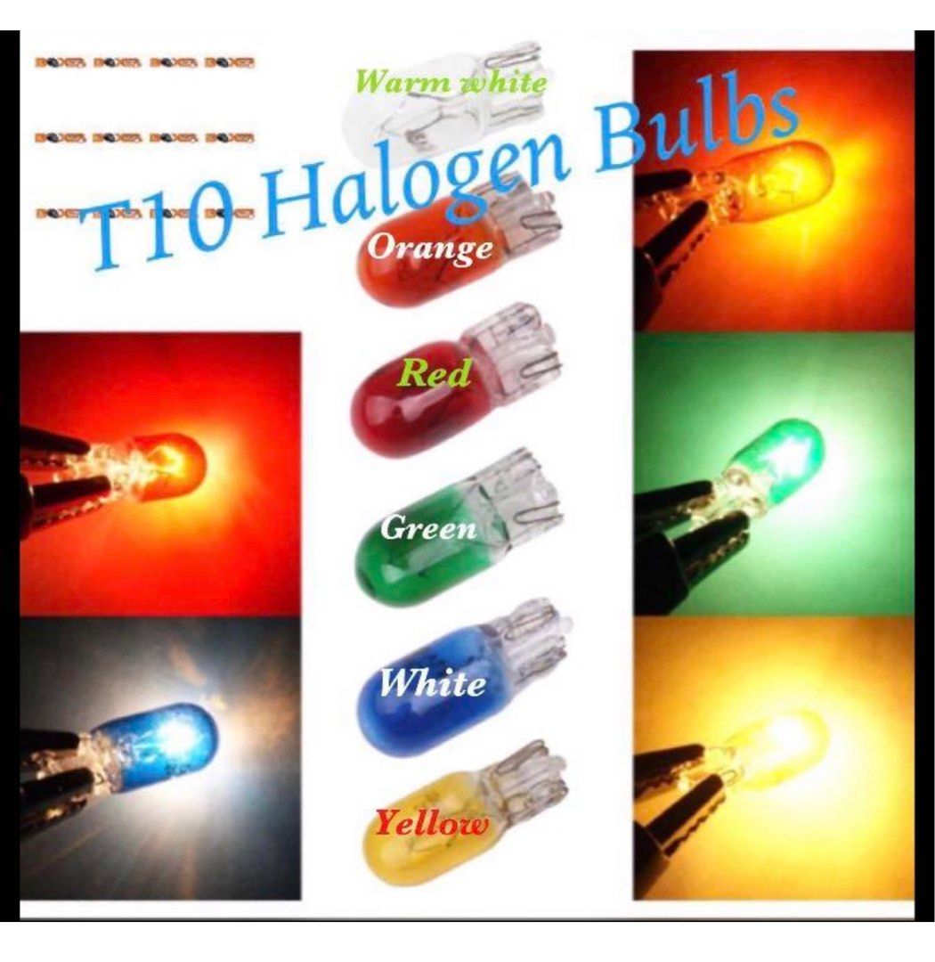 T10 halogen bulb 2 pieces 12v 5w, polelight, signal, reverse, cabin ...