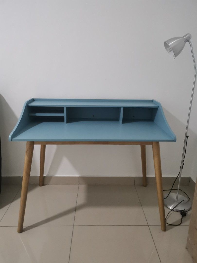 Table, Desk, Study Table, Study Desk, Office Desk, Office Table, Blue ...