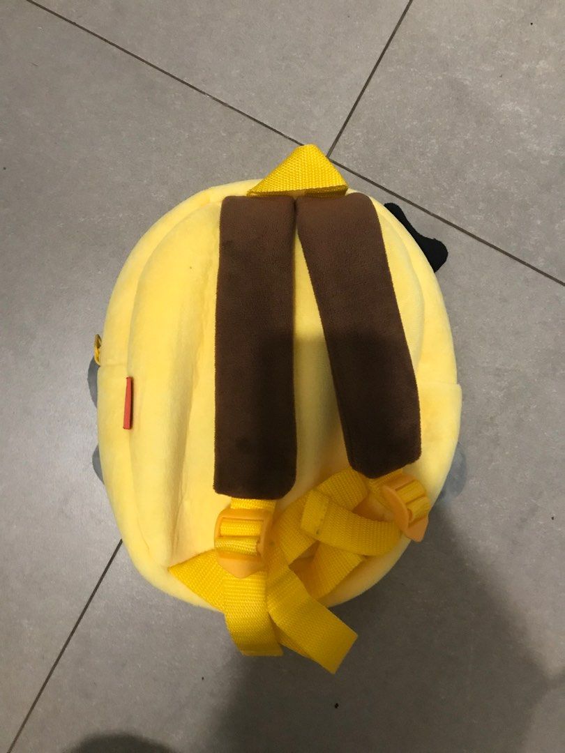 tas Boneka Pikachu pokemon kuning yellow ransel kids kid anak all size ...