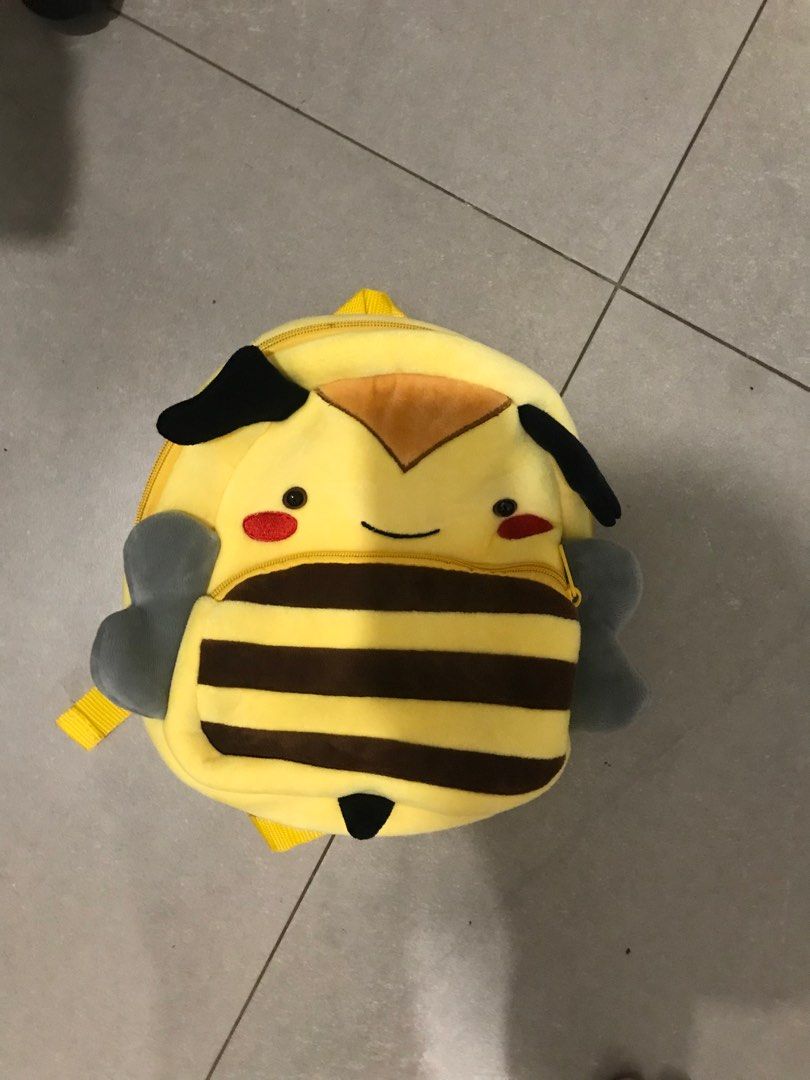 tas Boneka Pikachu pokemon kuning yellow ransel kids kid anak all size ...