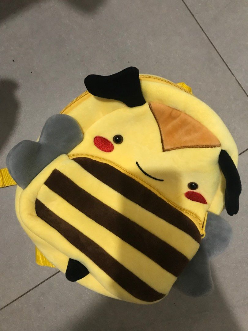 tas Boneka Pikachu pokemon kuning yellow ransel kids kid anak all size ...