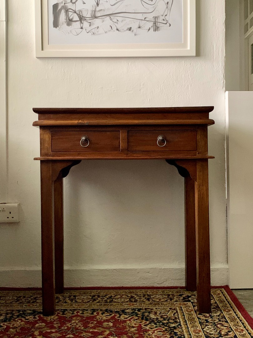 Teak Wood Vanity Side Table, Furniture & Home Living, Furniture, Tables ...