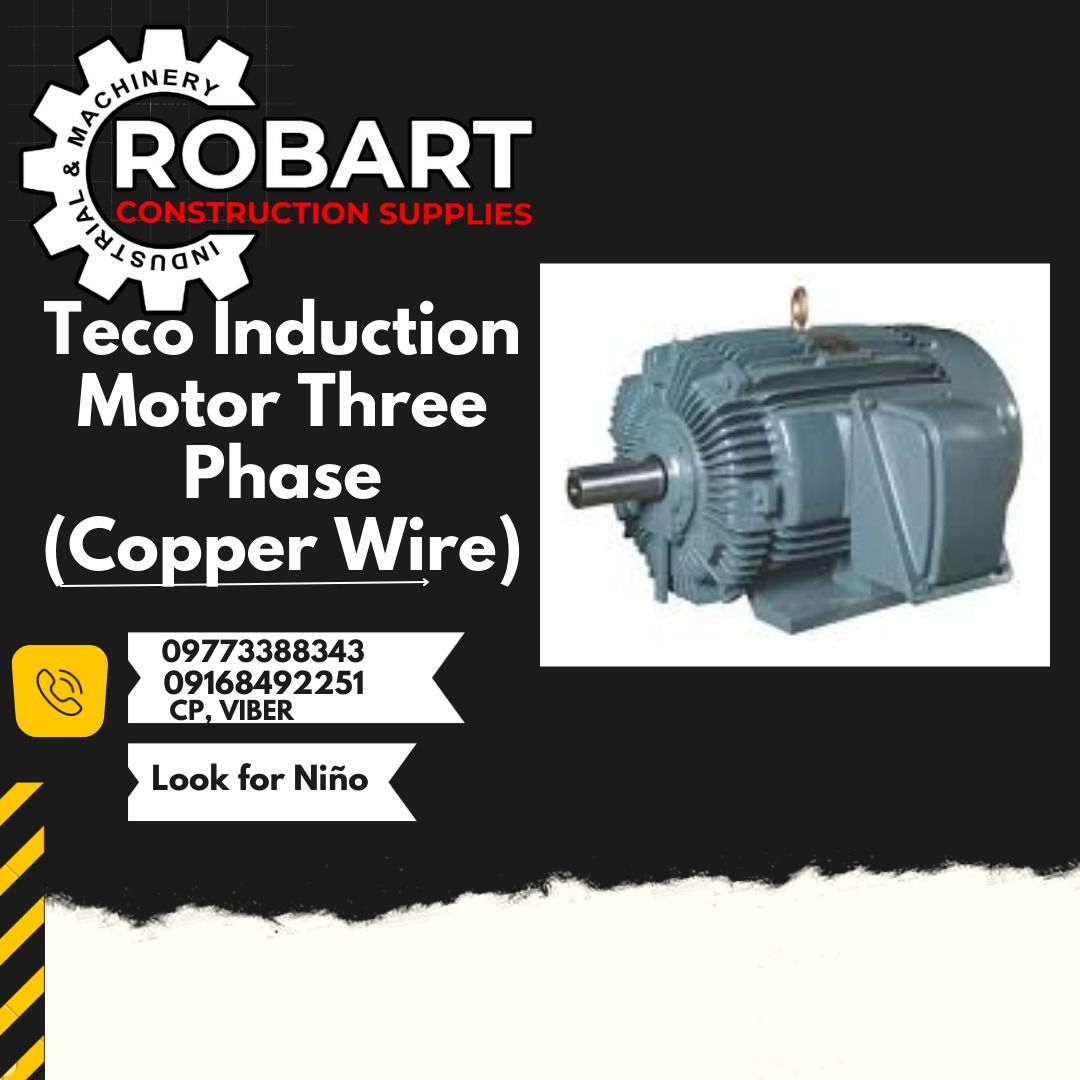 Teco Induction Motor Three Phase (Copper Wire), Commercial & Industrial ...