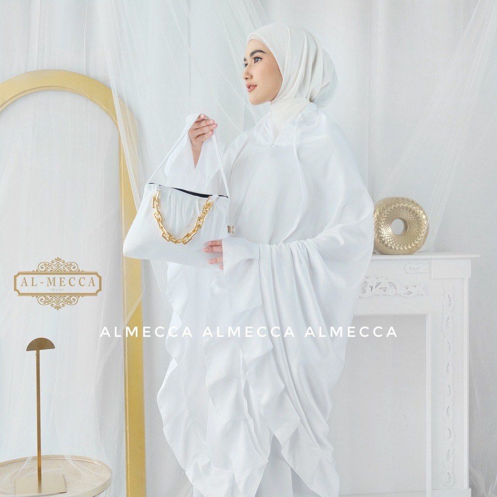 Telekung premium almecca set bag, Women's Fashion, Muslimah Fashion ...