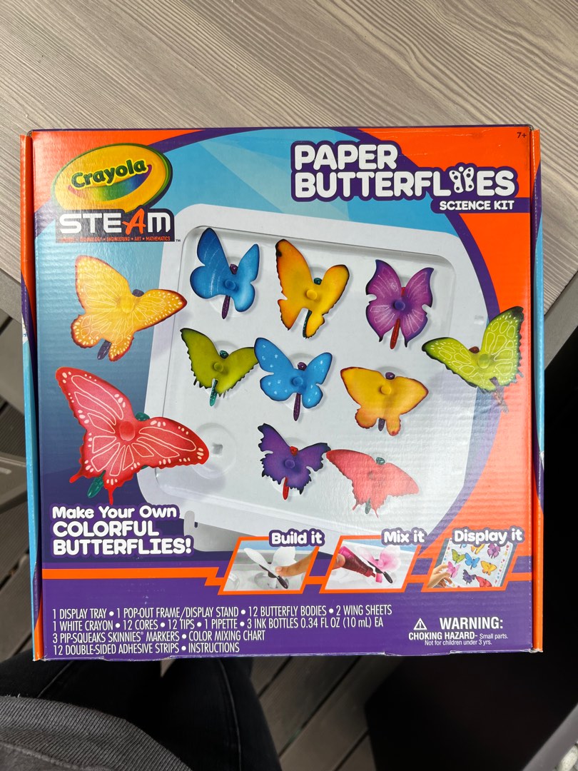 The Crayola Paper Butterfly Science Kit, 兒童＆孕婦用品, 嬰兒玩具 - Carousell