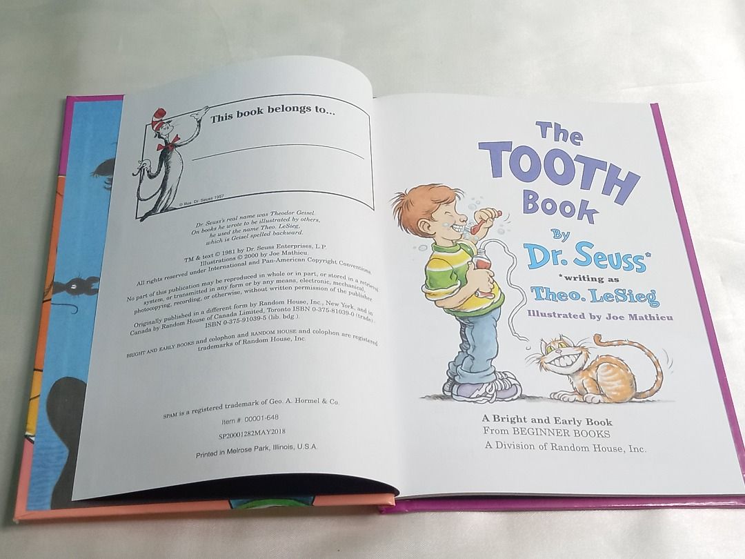 The Tooth Book (Bright and Early Books for Beginning Beginners) by Dr ...