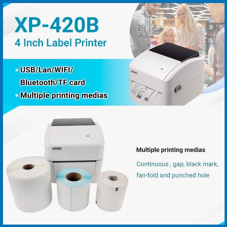 Thermal Printer Blutooth WIFI Android IOS Window MAC Shipping Label AWB ...