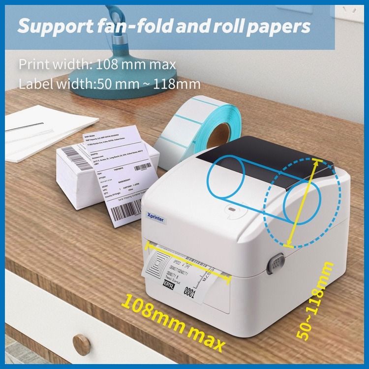 Thermal Printer Blutooth WIFI Android IOS Window MAC Shipping Label AWB ...