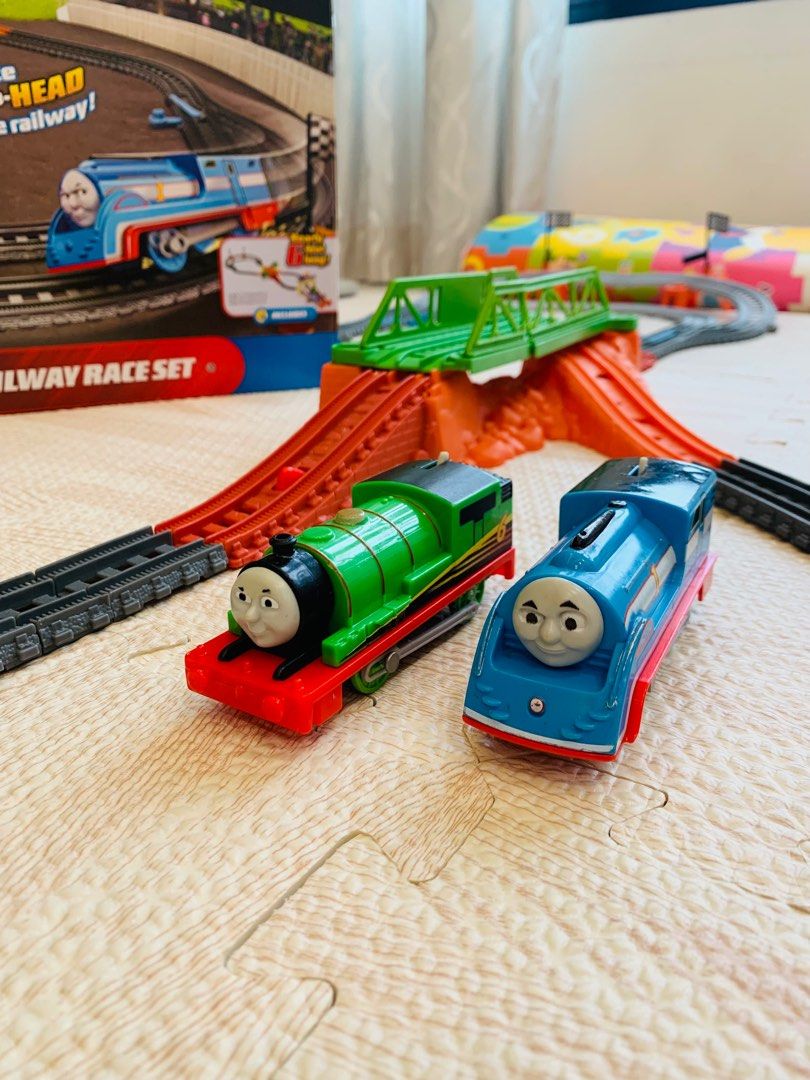 Thomas & Friends - Railway Race Set (with Streamlined Thomas & Percy ...