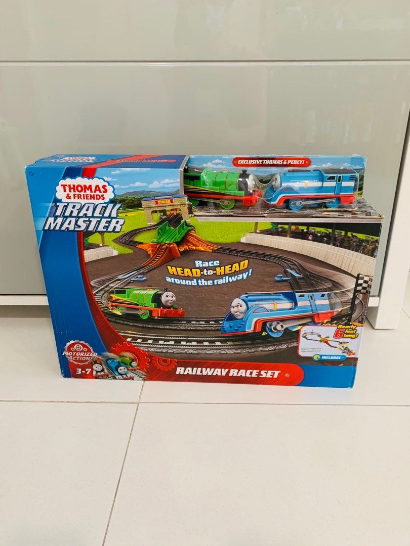 Thomas & Friends - Railway Race Set (with Streamlined Thomas & Percy ...