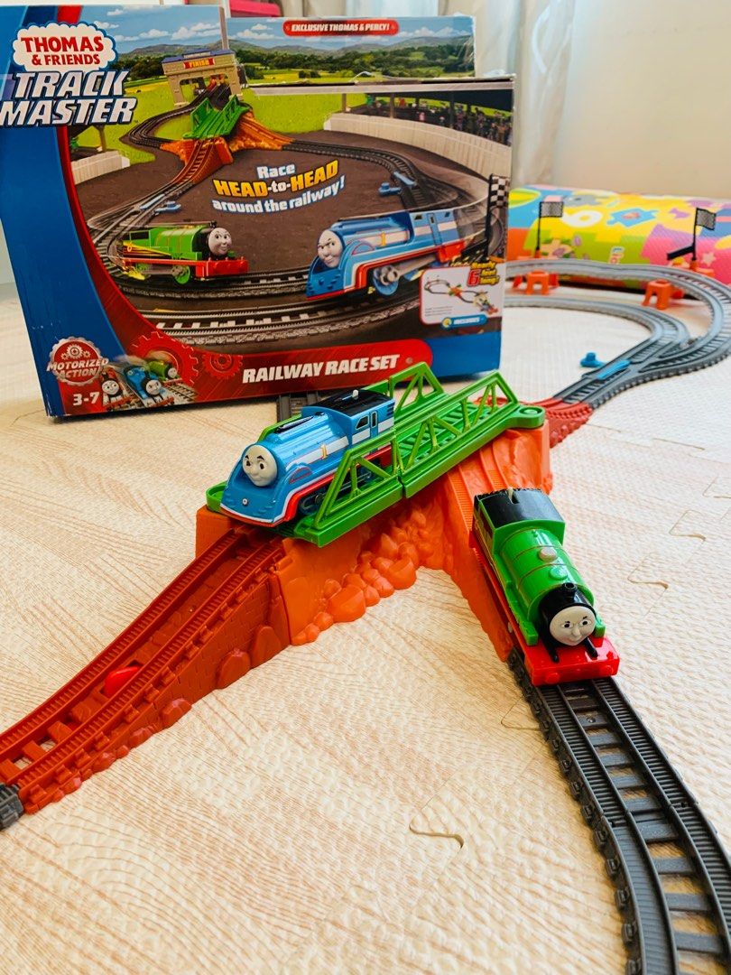 Thomas & Friends - Railway Race Set (with Streamlined Thomas & Percy ...