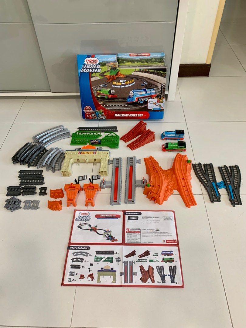 Thomas & Friends - Railway Race Set (with Streamlined Thomas & Percy ...