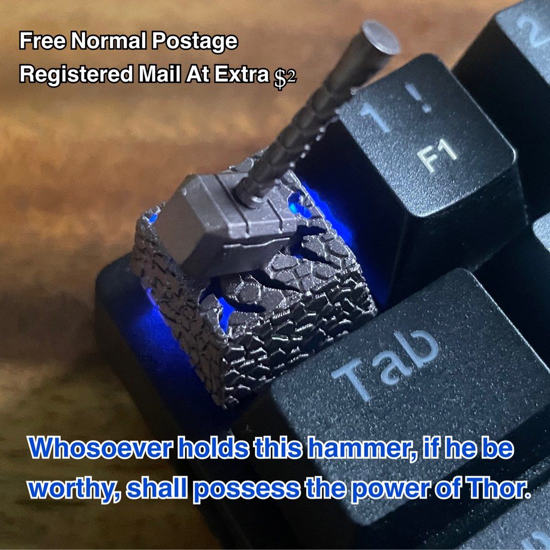 Thor Mjolnir Keycap For Mechanical Keyboard, Computers & Tech, Parts ...