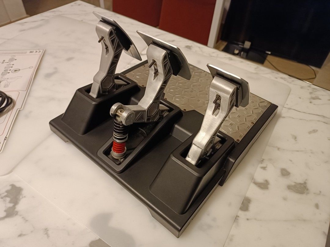 Thrustmaster TLCM load cell pedals, Video Gaming, Gaming Accessories, Controllers on Carousell