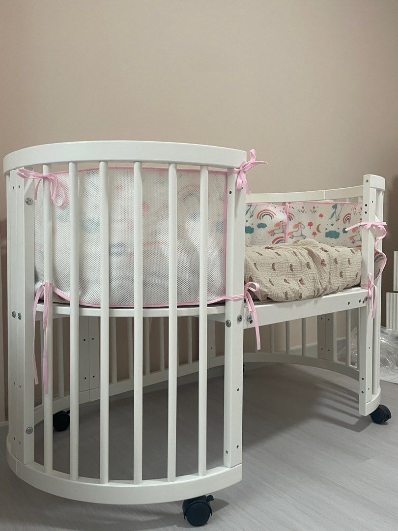 Toddlerfinest 9 in 1 Convertible cot/crib, Babies & Kids, Baby Nursery ...