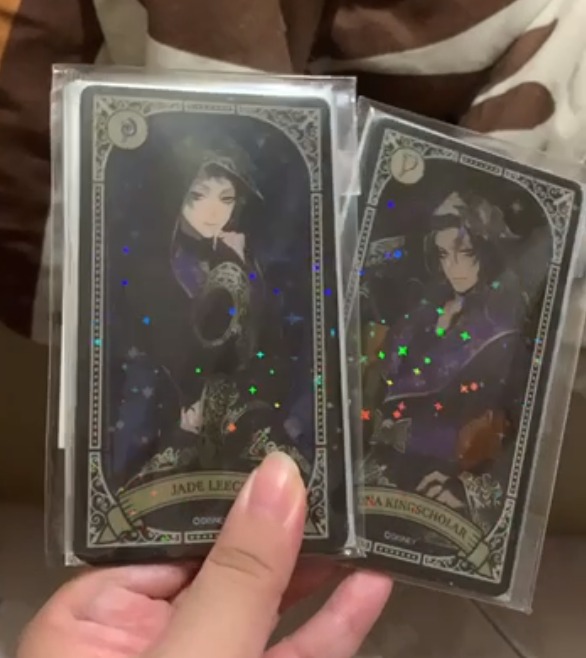 twst twisted wonderland holo cards jade leech leona kingscholar ...