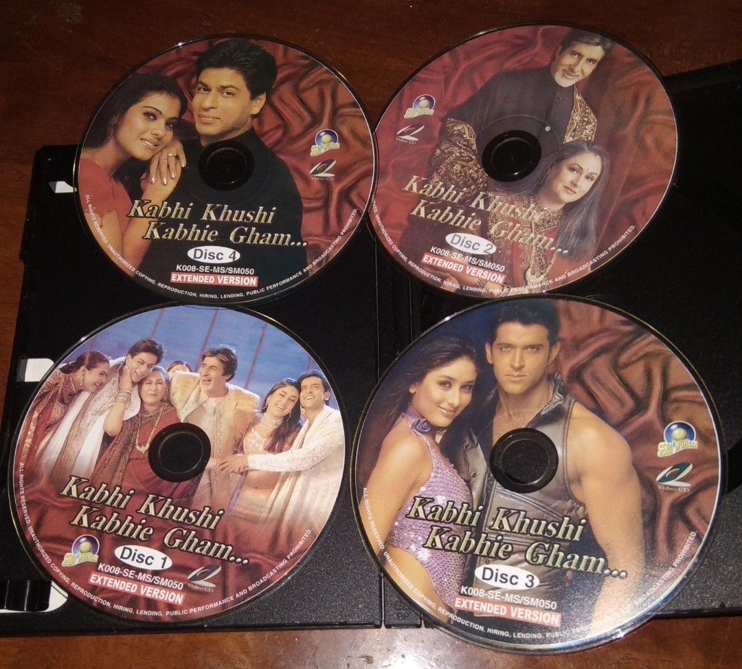 VCD kabhi Khushi Kabhie gham ORI dari Sendi Mutiara, Hobbies & Toys, Music & Media, CDs & DVDs ...