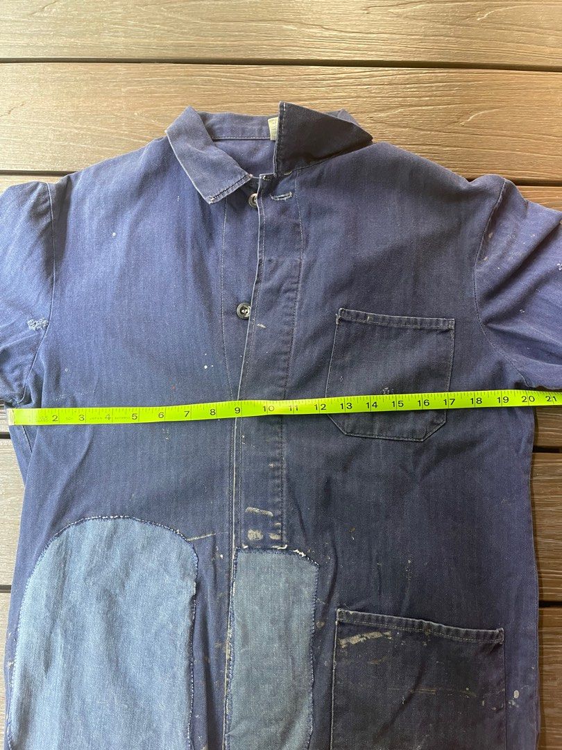 Vintage 1950s/60s Dutch HBT Chore Jacket, Men's Fashion, Coats, Jackets and Outerwear on Carousell