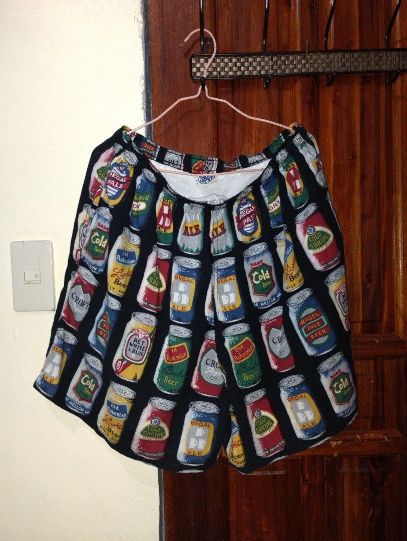 Vintage AOP Shorts Beer Can Graphics Spring '95, Men's Fashion, Bottoms ...